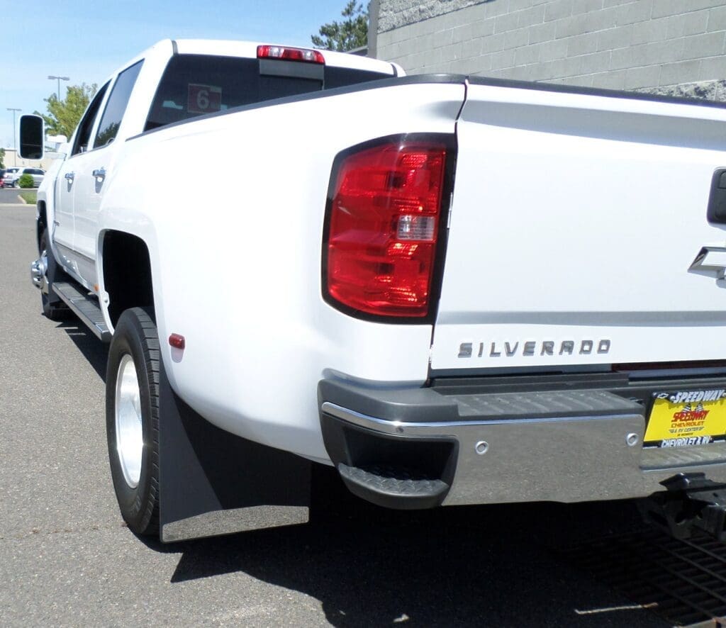 Duraflap Chevy/GMC 3500 Rear Dually 2015 - 2019 Custom Mud Flaps & Weights