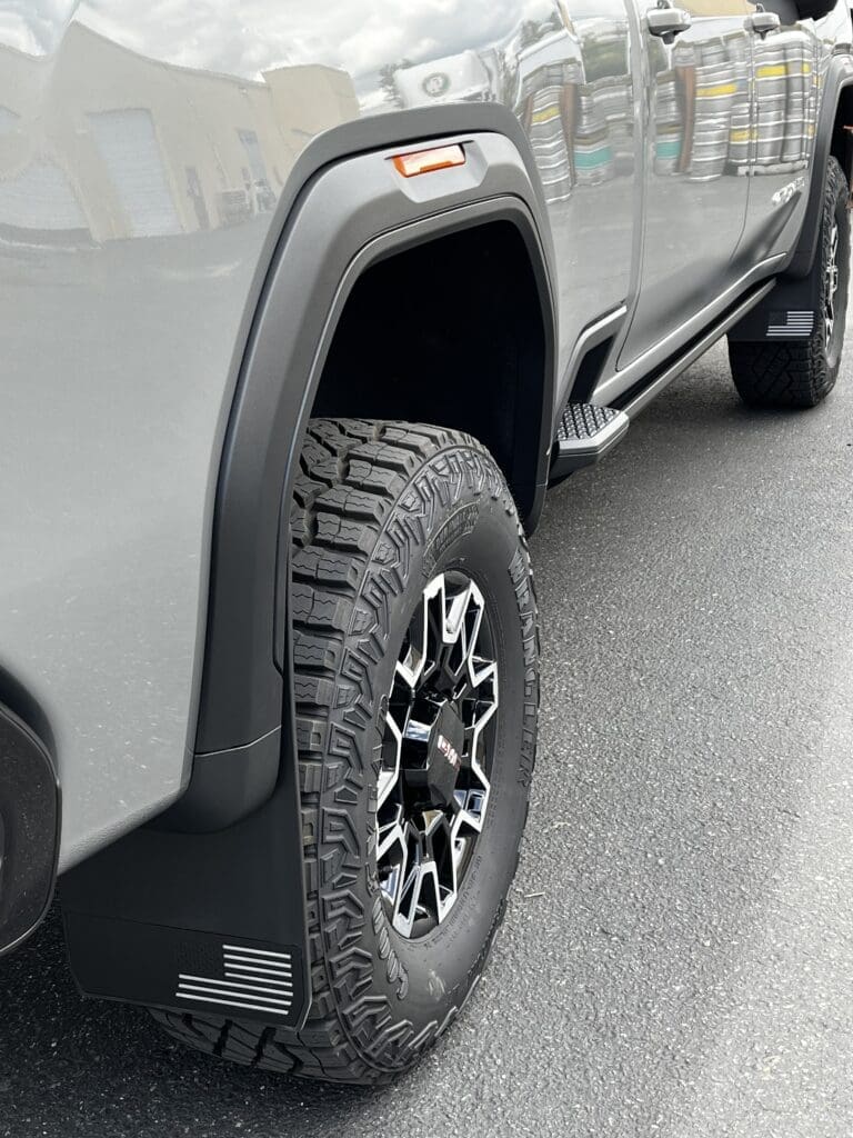 Duraflap GMC 2500 AT4X Front 2024 - Current BlackLine Custom Mud Flaps ...